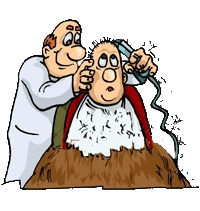 Gifs de Peluqueras y Barberos Animados