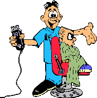 Gifs de Peluqueras y Barberos Animados